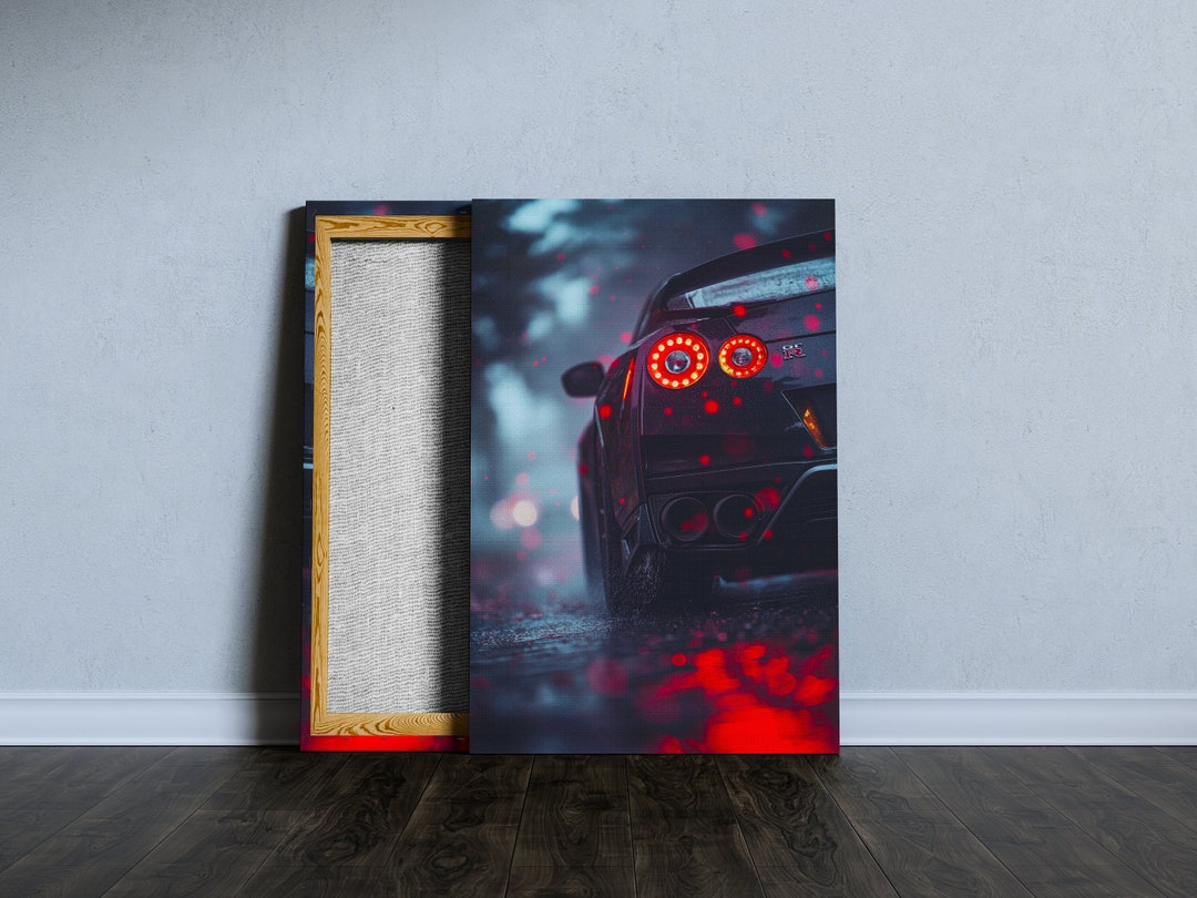 Nissan GT-R Wall Art Home Decor Car Wall Art Garage Wall Decor Gtr GT-R ...
