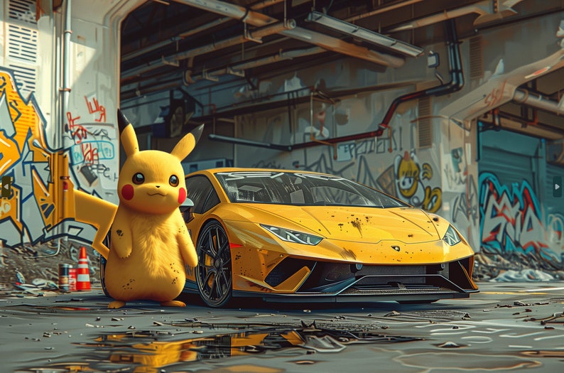 Pokemon Canvas on Pinewood Frame or Poster Print Poster Artwork pikachu ...