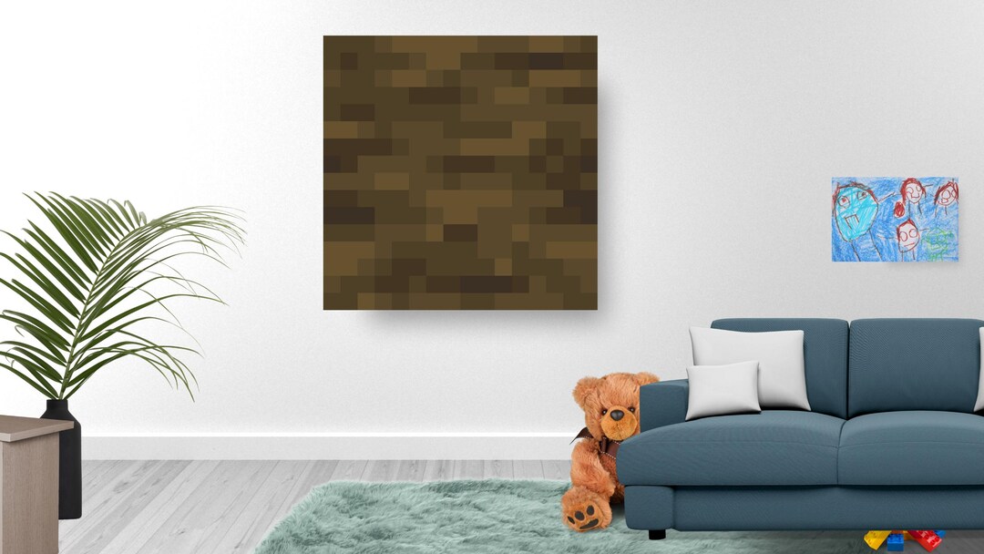 Minecraft Inspired Mangrove Log Blocks Textured Wallpaper Sticker or ...
