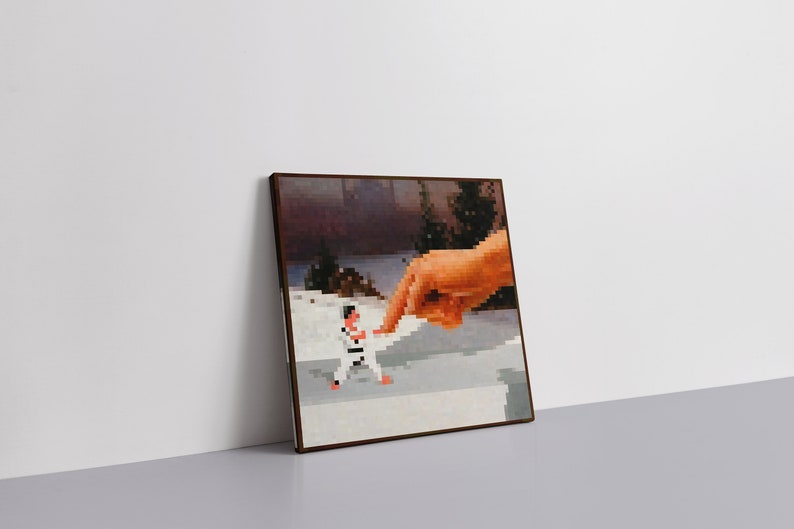 Minecraft Karate Pointer Painting Real Life Reproduction Printed Canvas ...