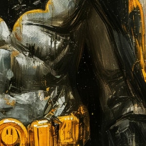 High Quality Batman Prints Canvas Stretched Pinewood Frame Batman ...