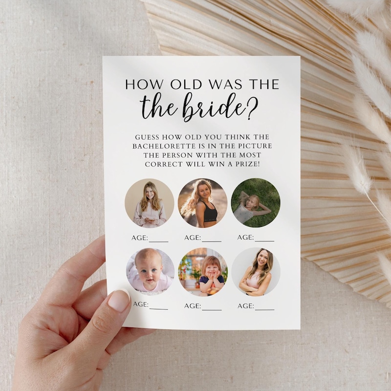 Guess the Brides Age - Etsy