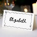 Hand Drawn Wedding Name Card, Whimsical Bow Place Card Printable ...