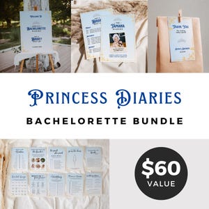 Princess Diaries Bachelorette Party Bundle, Me A Bride Shut Up, Bridal ...