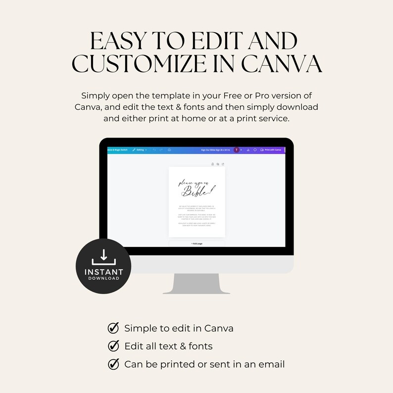 Salty and Sweet Printable Sign, Reception Snack Bar Sign, Minimalist ...