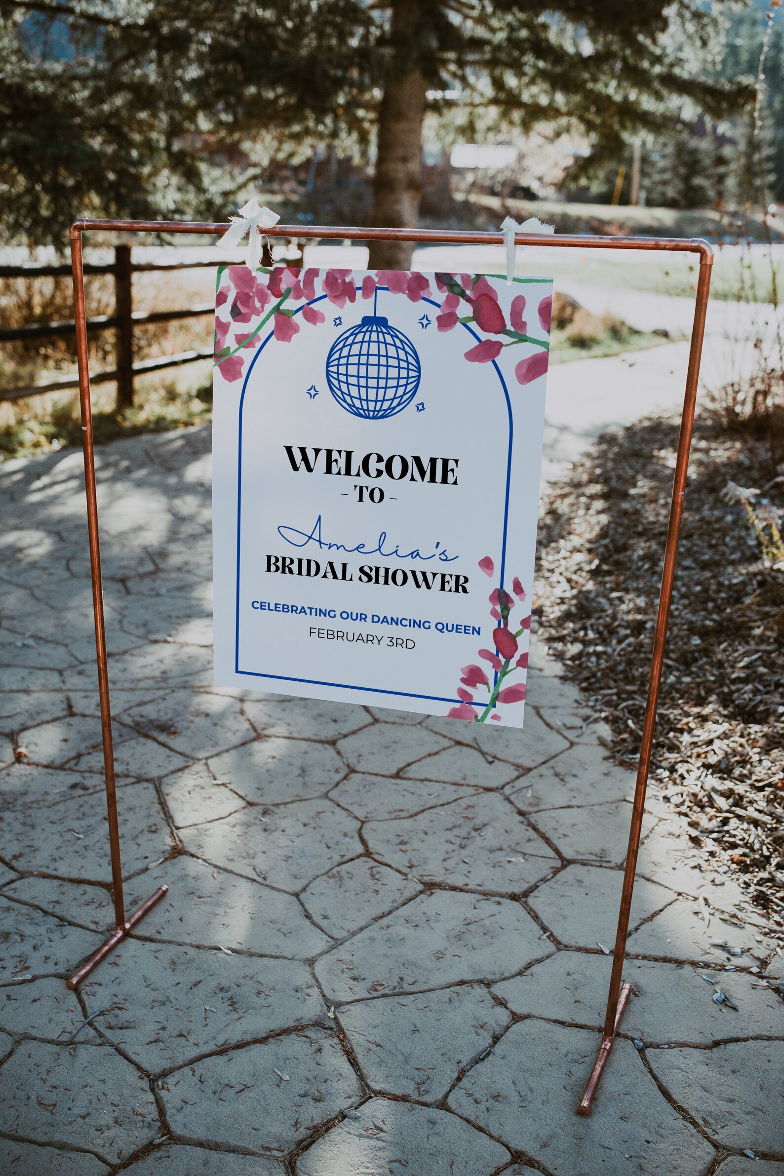 Mamma Mia Bridal Shower Welcome Sign Template, Dancing Queen Welcome ...