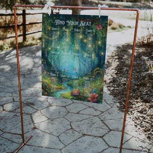 Enchanted Forest Seating Chart, Fairytale Fantasy Woodland Wedding ...