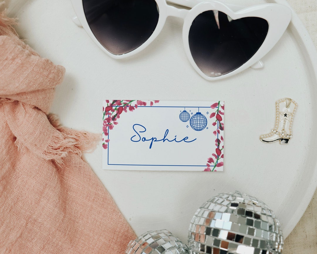 Mamma Mia Name Card Template, Last Disco Place Card Printable, Dancing ...