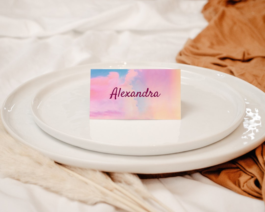Lover Theme Name Card Template, Swift Place Card Printable, She Found ...