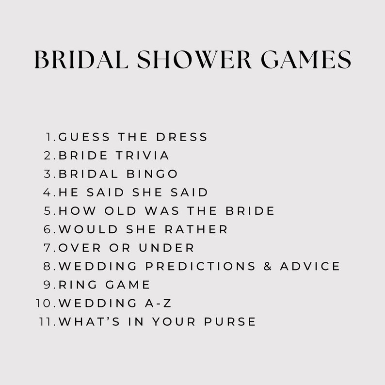 Lover Theme Bridal Shower Games Bundle Editable, Bachelorette Party ...