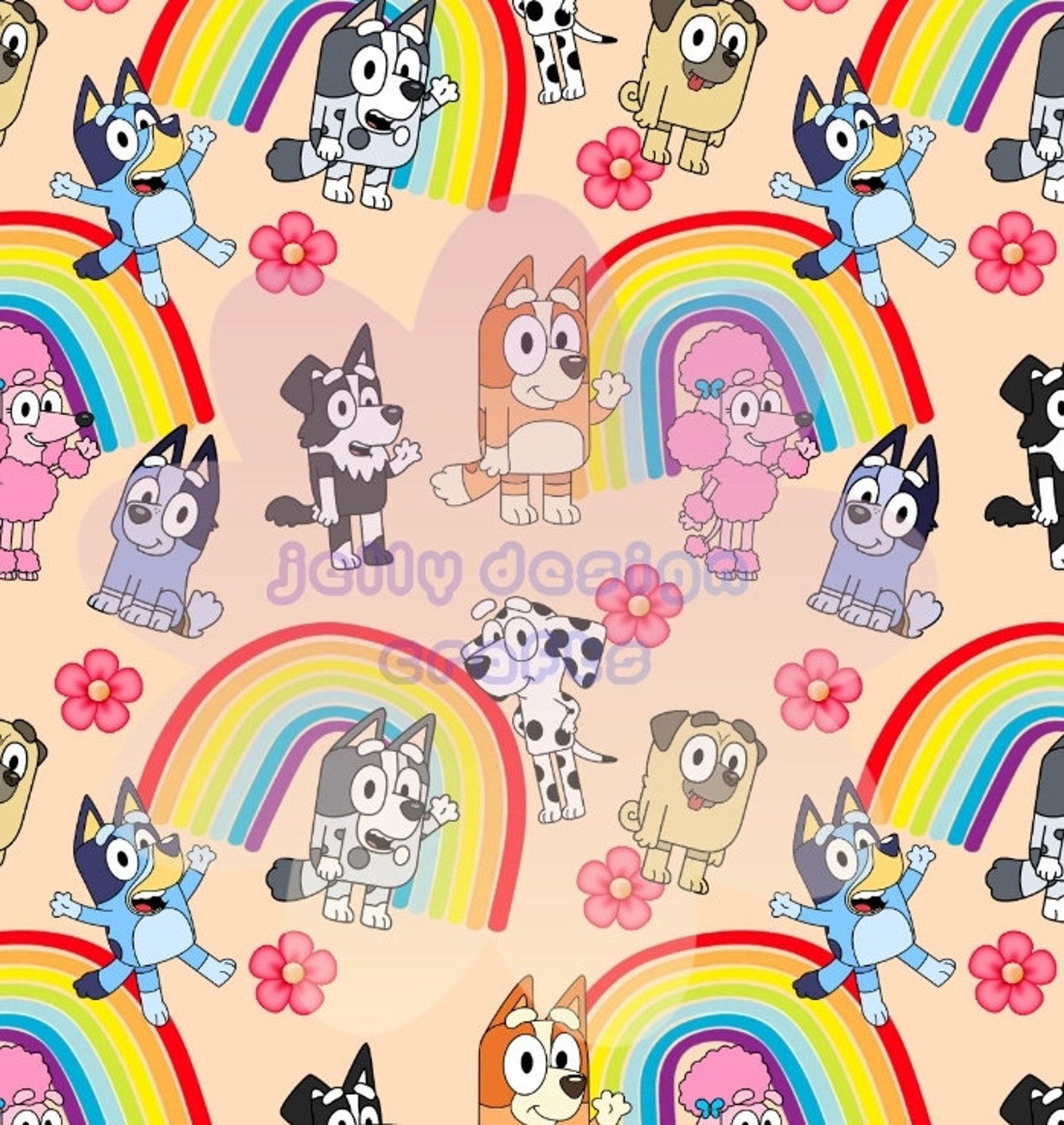 Rainbow Seamless Digital Pattern Download - Etsy