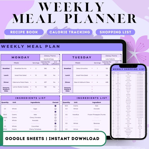 buy-weekly-meal-planner-and-shopping-list-excel-and-google-sheets