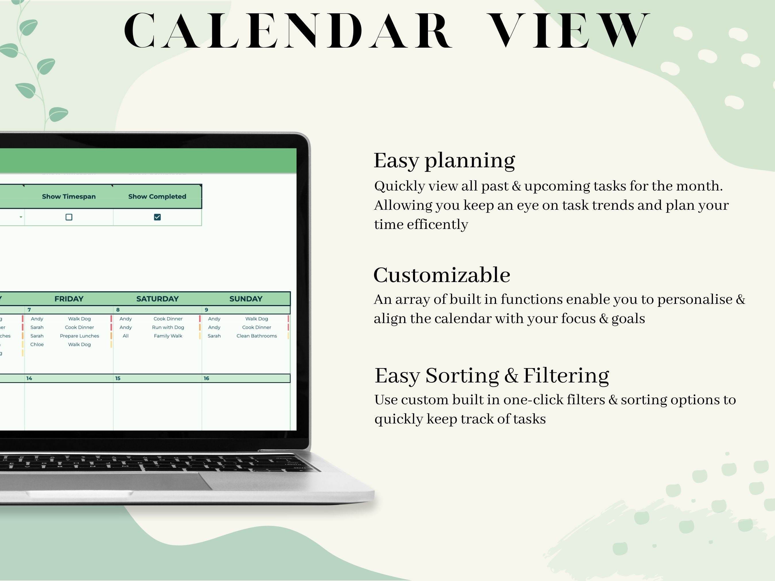 Digital to Do List Daily Task Tracker Productivity Planner Team Task ...