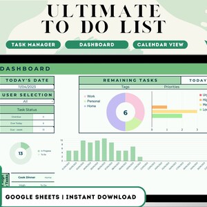 Digital to Do List | Daily Task Tracker | Productivity Planner | Team ...