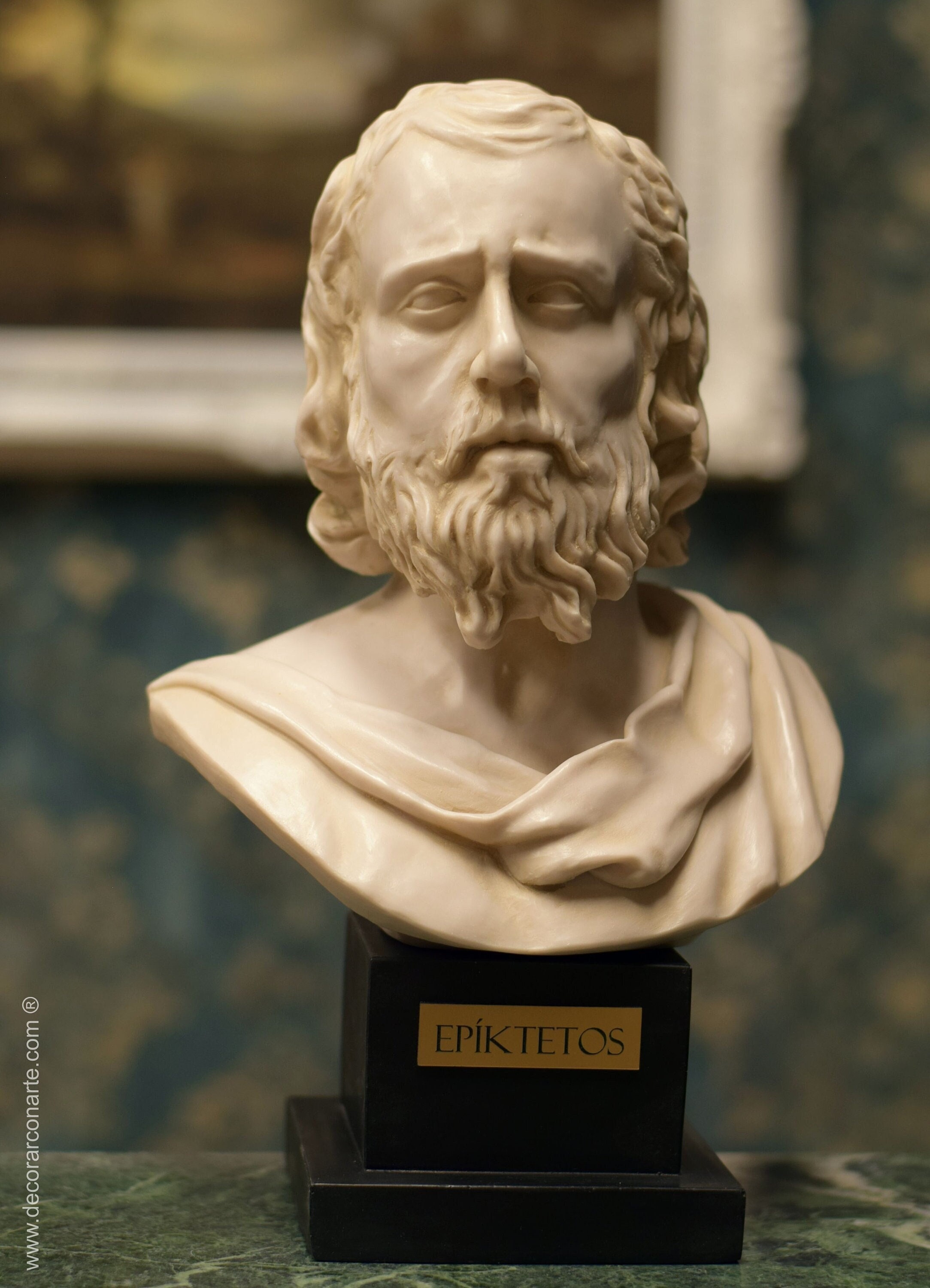 Bust of the Stoic Philosopher Epictetus. 12.6in. Handmade in - Etsy