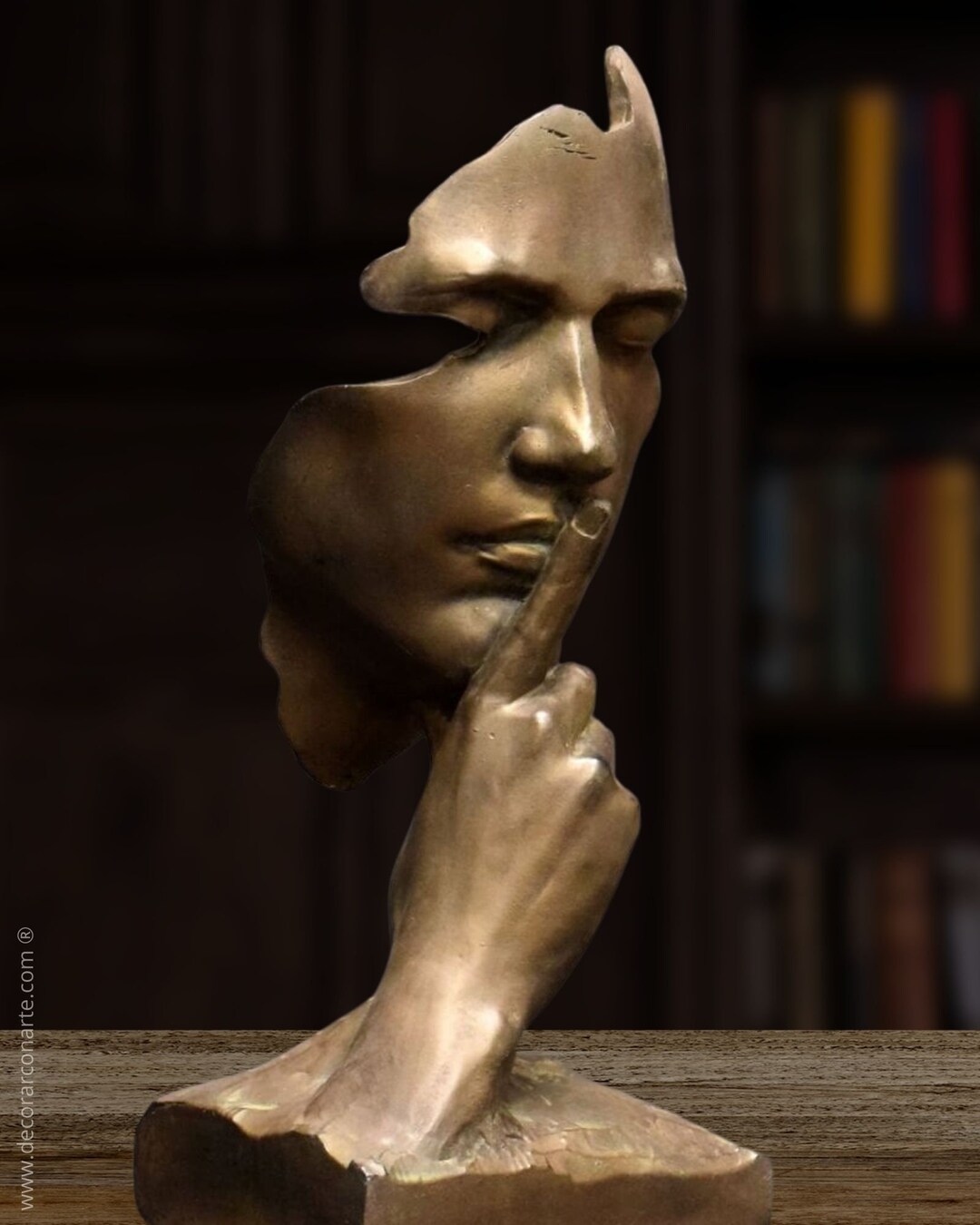 Sculpture "silence". 31cm (12.2 In). Molded Marble. Handmade in Spain ...