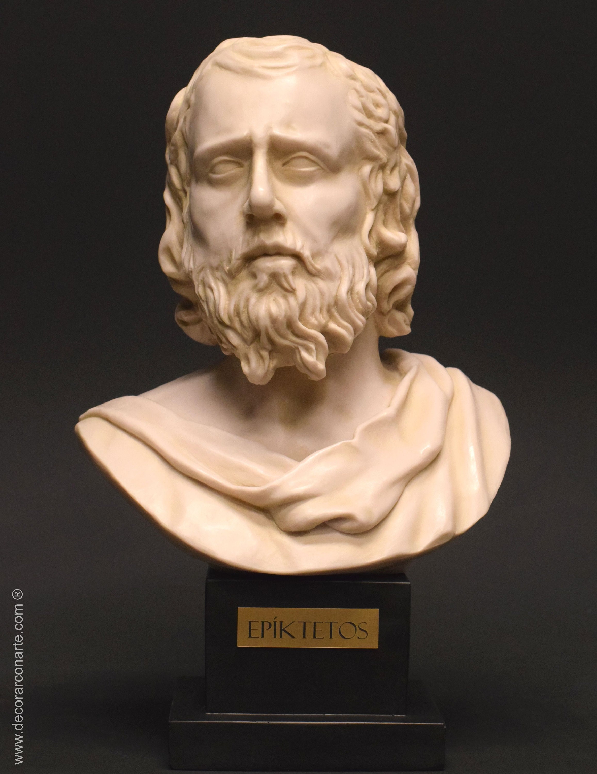 Bust of the Stoic Philosopher Epictetus. 12.6in. Handmade in - Etsy