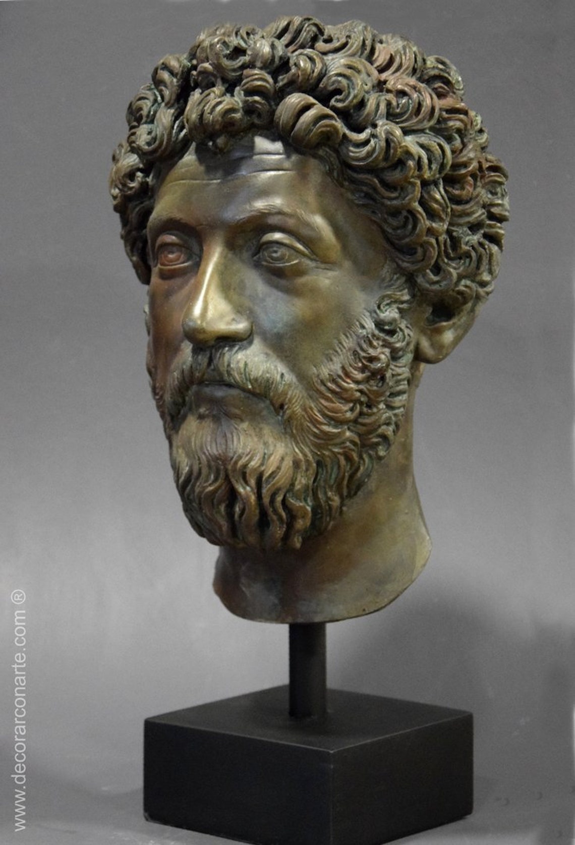Mask of Marcus Aurelius. Stoic Philosopher. Bronze Patina. - Etsy