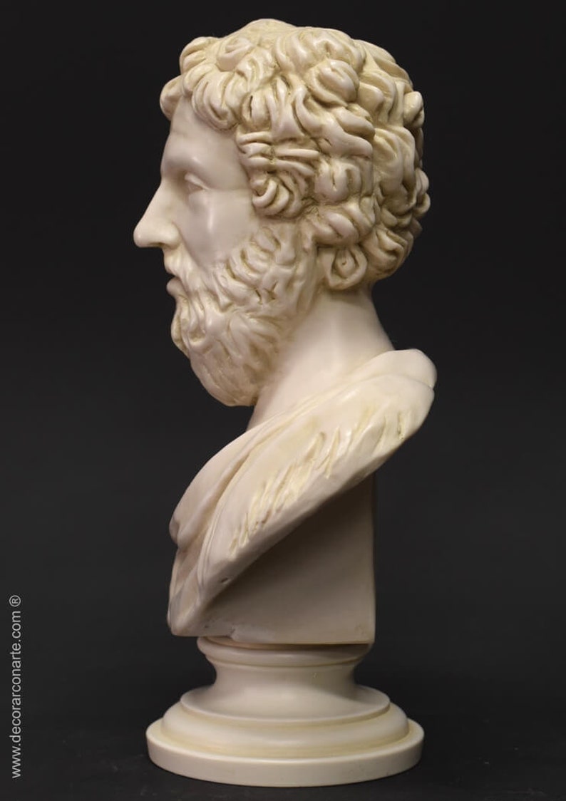 Bust of Emperor Marcus Aurelius Stoic Philosopher. Height - Etsy