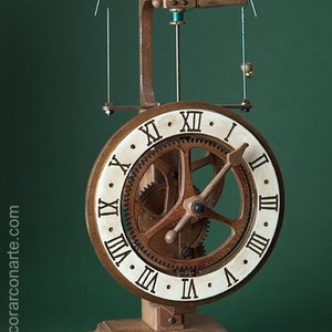 Clock XV Century. Tabletop Model. 15.74 X 7.87in. Reproduction of ...