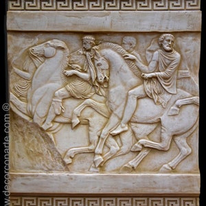 Horse Bas-relief With Border. 83 X 98 Cm (32.68 X 38.58 In). Sculpture ...