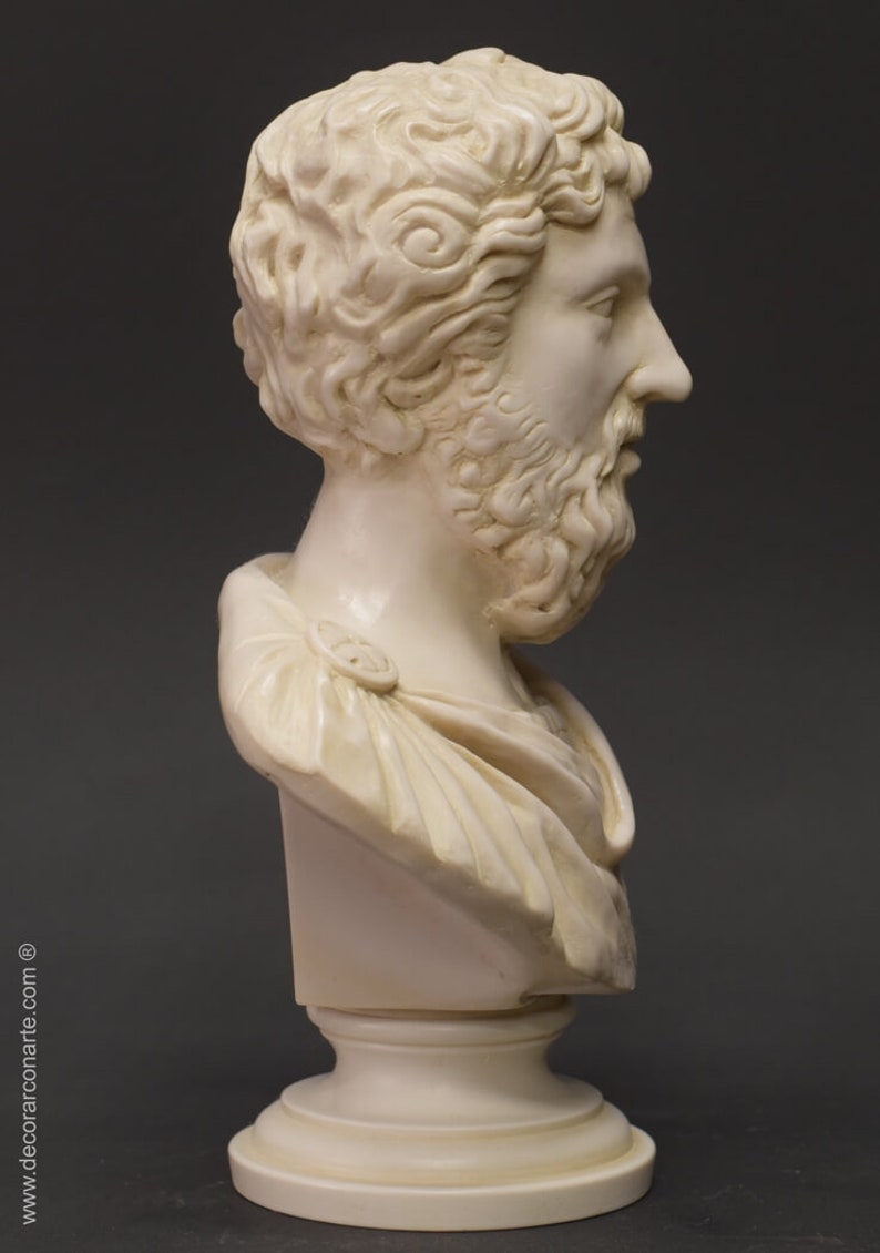 Bust of Emperor Marcus Aurelius Stoic Philosopher. Height - Etsy