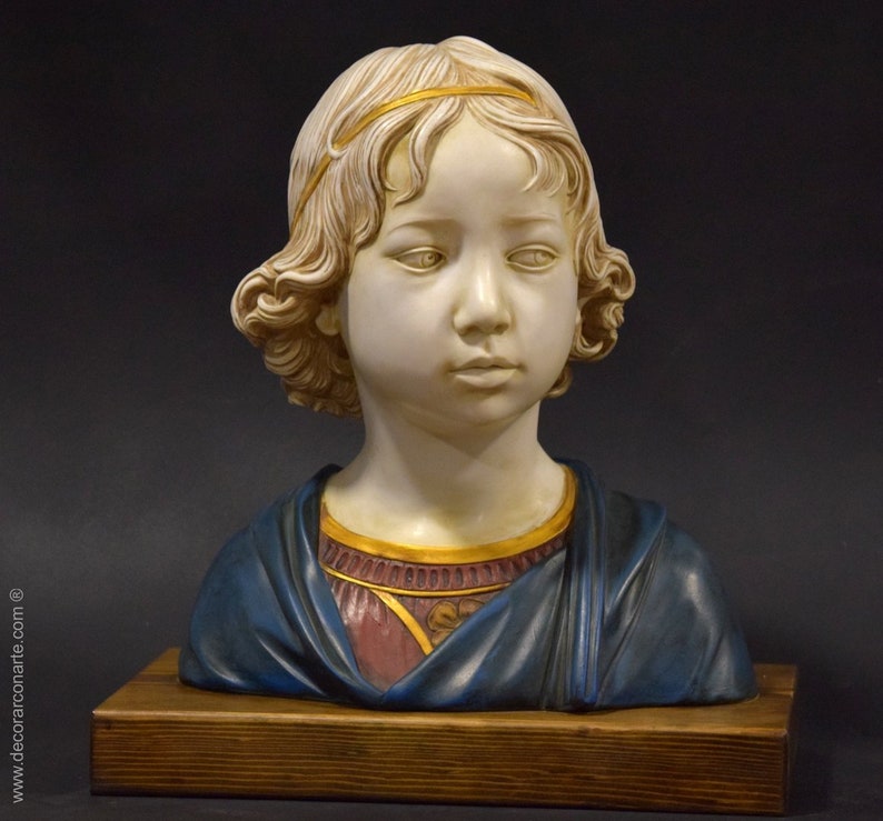 Figure of a Young Renaissance Boy. Color. 14.96in. Handmade in - Etsy