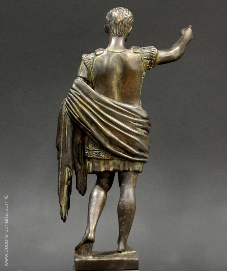 Caesar Augustus of Prima Porta. Bronze Patina. 15.75in. - Etsy