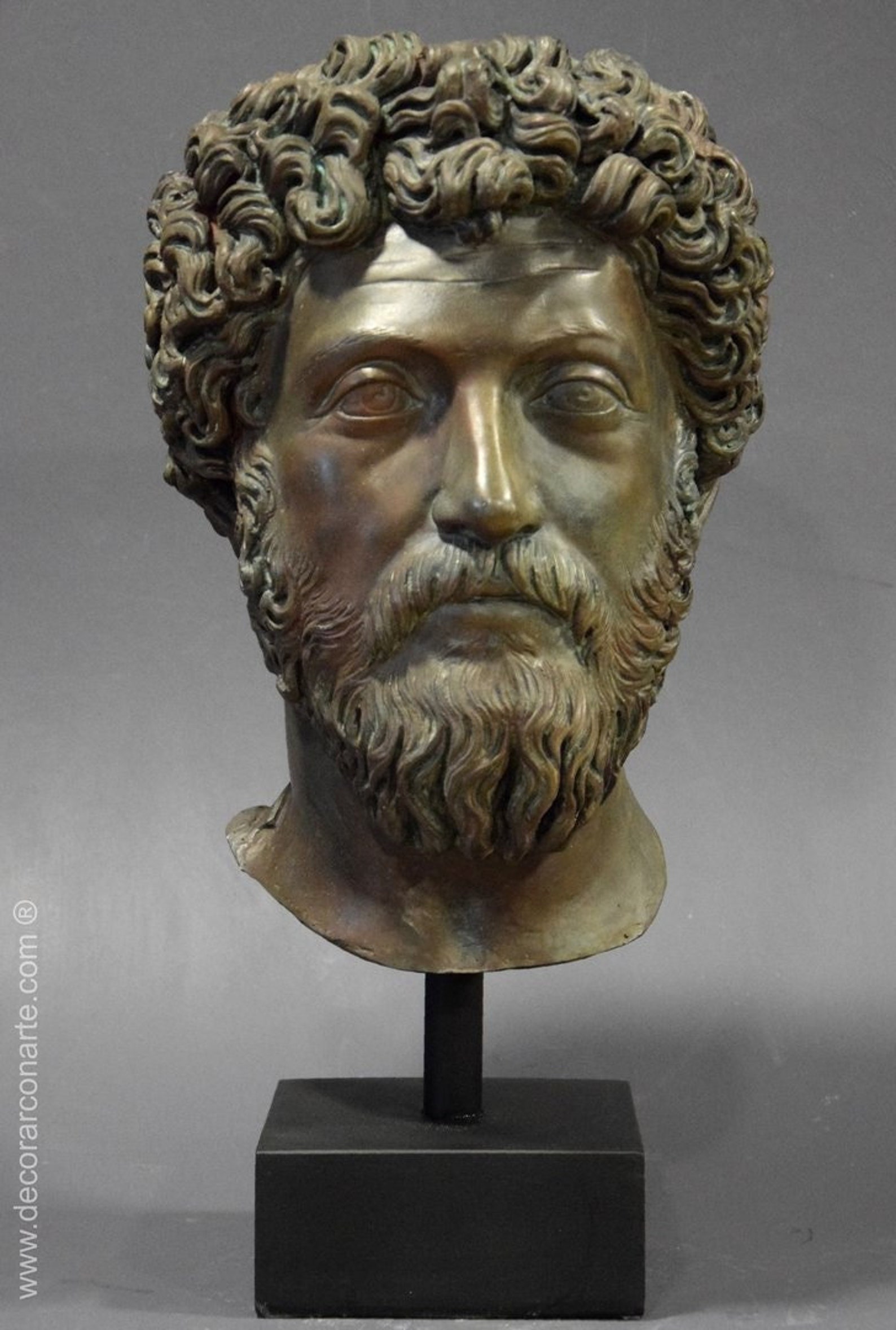 Mask of Marcus Aurelius. Stoic Philosopher. Bronze Patina. - Etsy