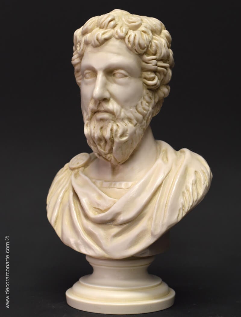 Bust of Emperor Marcus Aurelius Stoic Philosopher. Height - Etsy