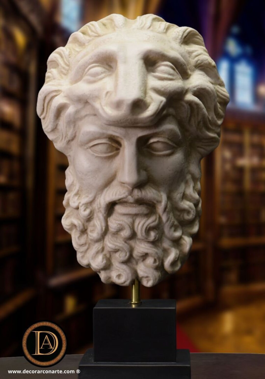 Mask of Heracles hercules With Base. 40 Cm 15.75 In. - Etsy