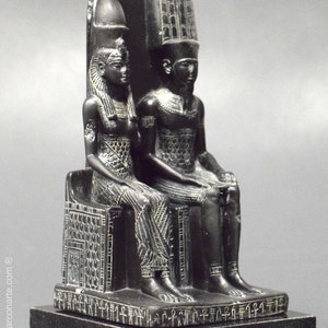 Amun and Mut. Pair of Egyptian Gods. 16 Cm 6.3 In. Egyptian Art ...