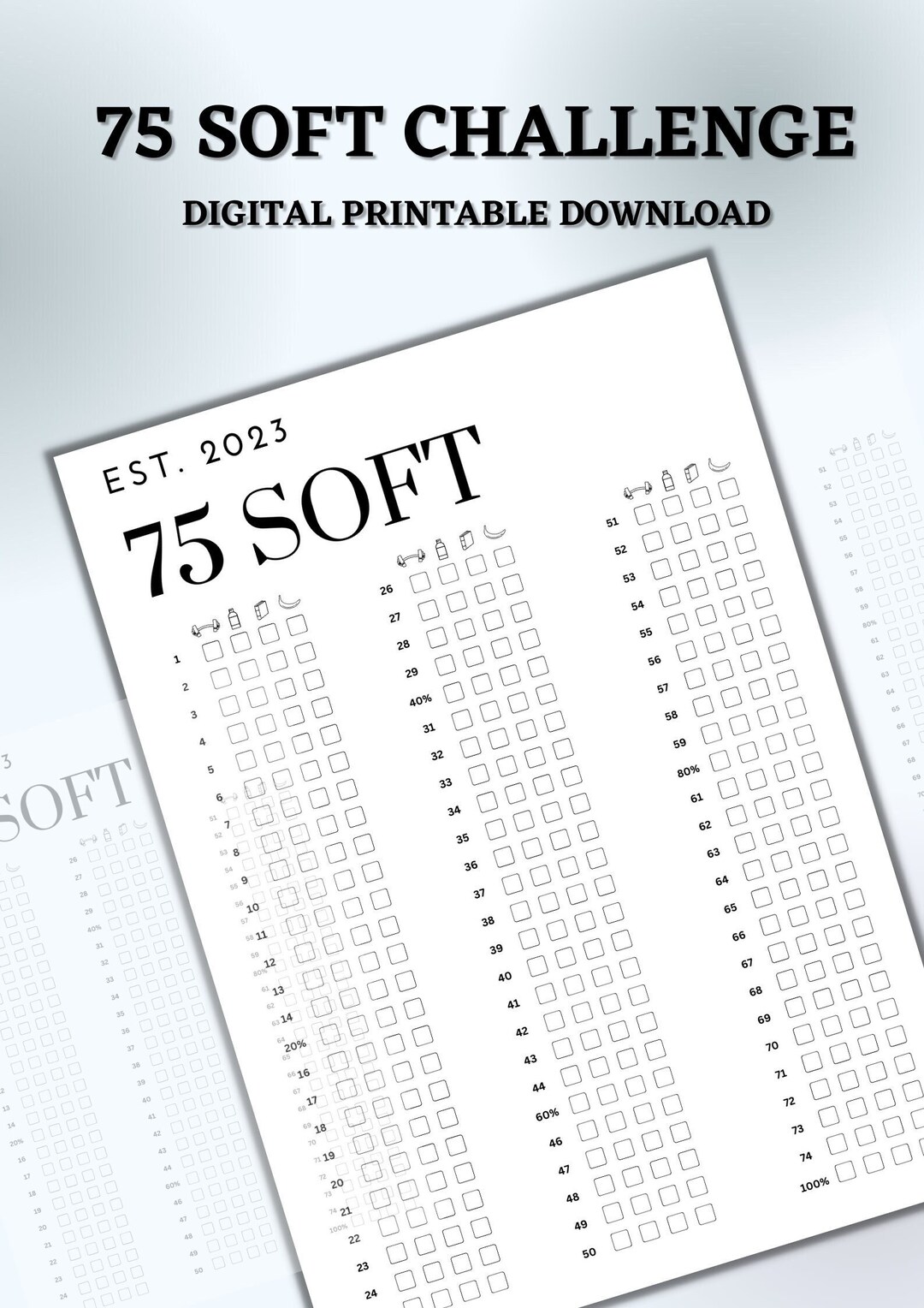 75 Soft Tracker Sleek & Simple - Etsy