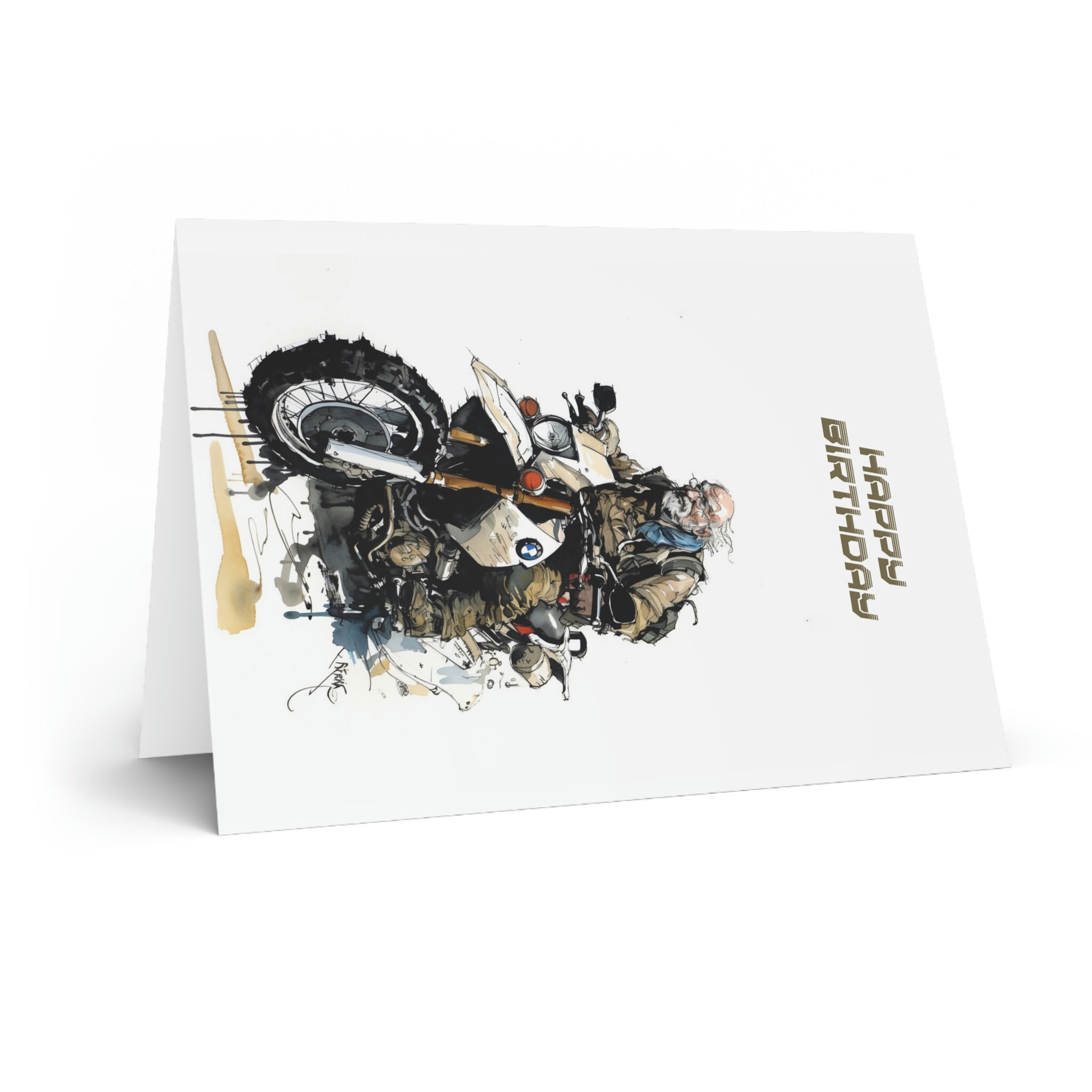50th 60th 70th Birthday Card for BMW Motorbike Owner Greeting Cards BMW ...