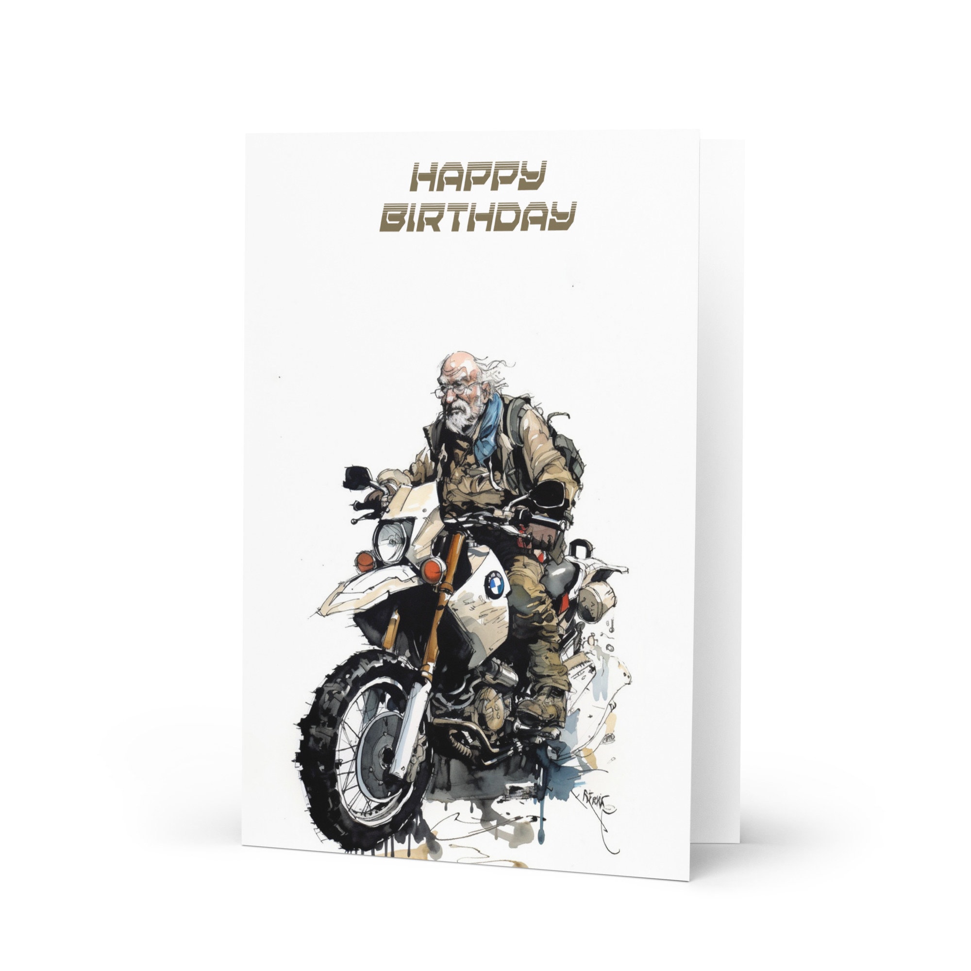 50th 60th 70th Birthday Card for BMW Motorbike Owner Greeting Cards BMW ...