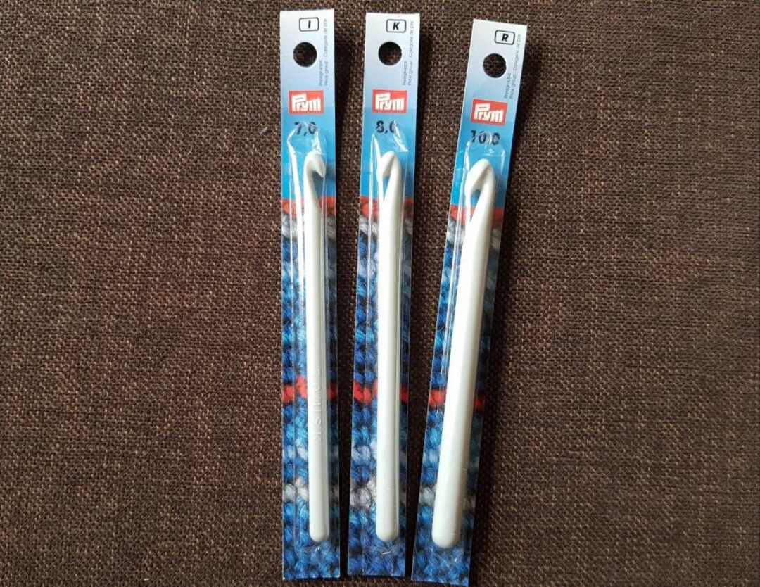 PRYM Filet Crochet Hook Ø 7 Mm 8 Mm 9 Mm 10 Mm Plastic Crochet Hook ...