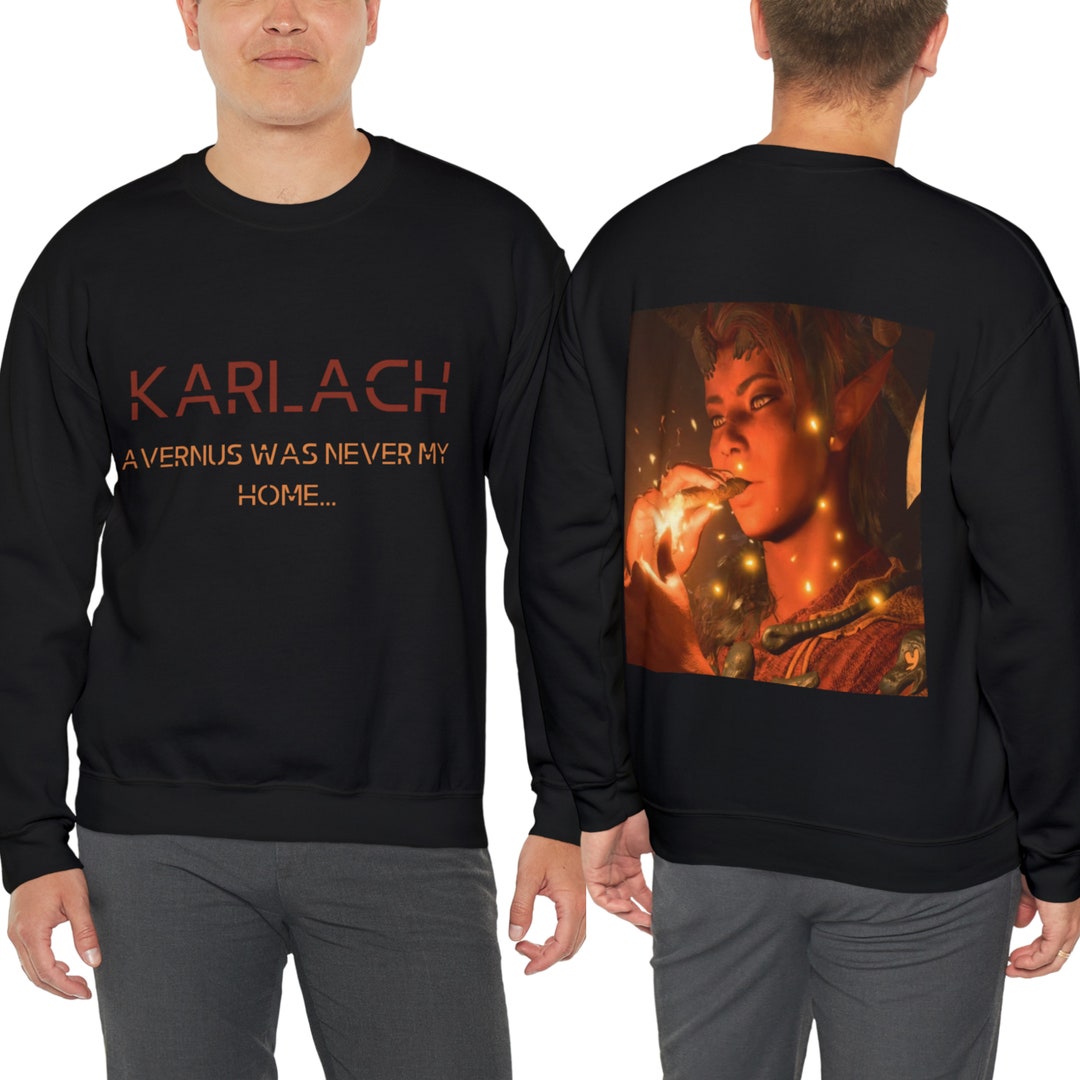 Karlach BG3 Back Design Sweatshirt Karlach Hoodie Gaming - Etsy