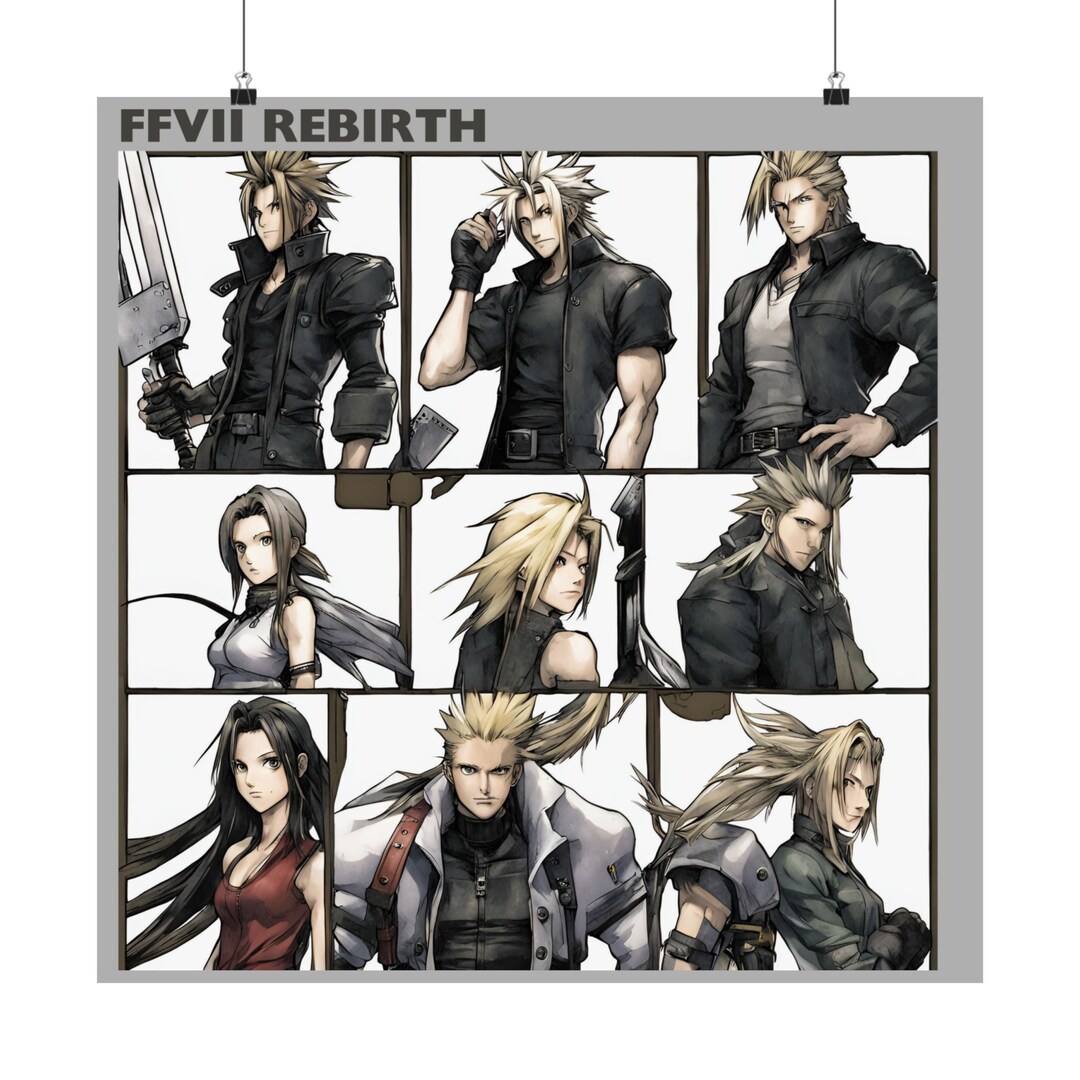 Buy FF7 Rebirth Limited Edition Fine Art Print FF7 Poster FFVII Rebirth ...