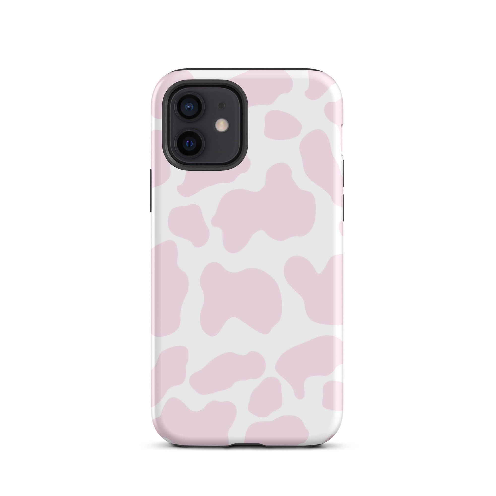 Cow Print Phone Case Cute Baby Pink Cow Print Tough Phone Case for ...