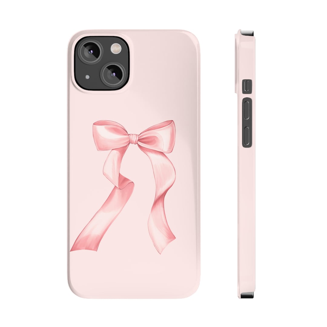 Bow Phone Case Big Pink Bow Phone Case Slim Phone Case for iPhone 7 8 ...