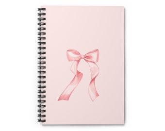 Floral Notebook Bow Journal Cute Notebook Pink Journal Blue Aesthetic ...