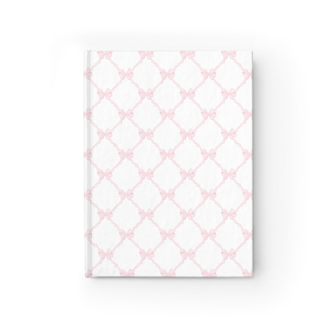 Pink Bow Journal Ruled Line - Etsy