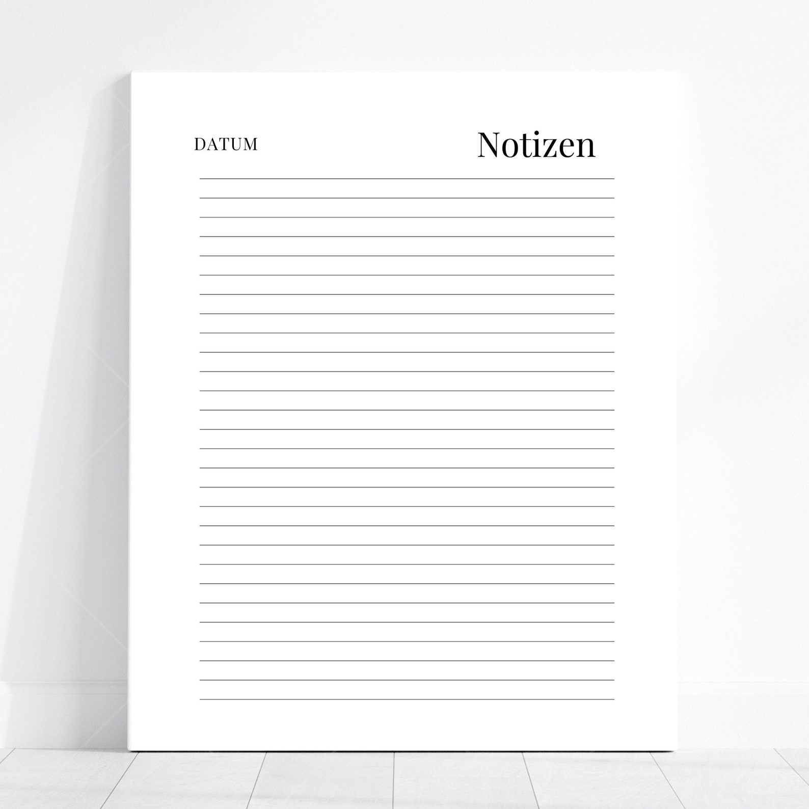 Notizen Notizbuch Vorlage blanko zum selbst ausdrucken - Etsy.de