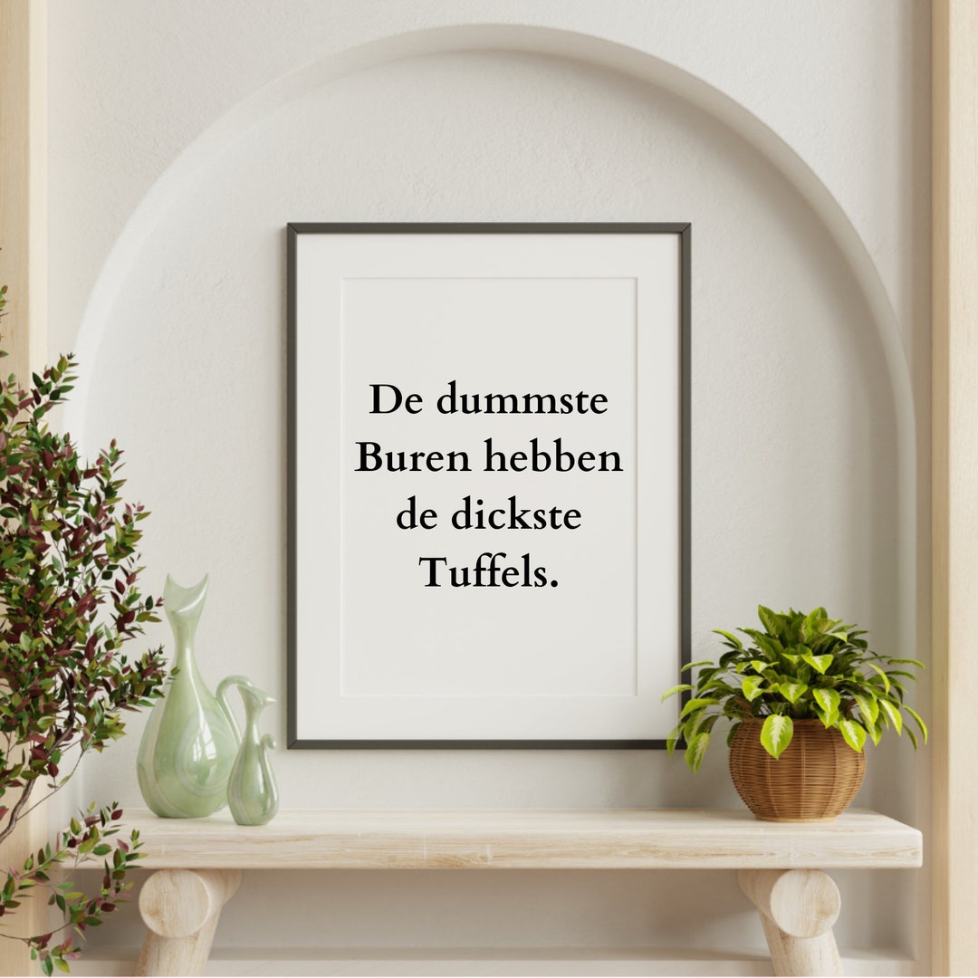 Low German Sayings as a Poster to Print Out Yourself - Etsy