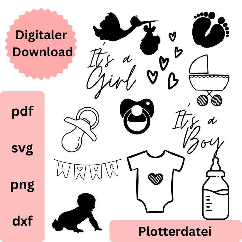 Plotterdatei Baby Digitaler Download - Etsy.de