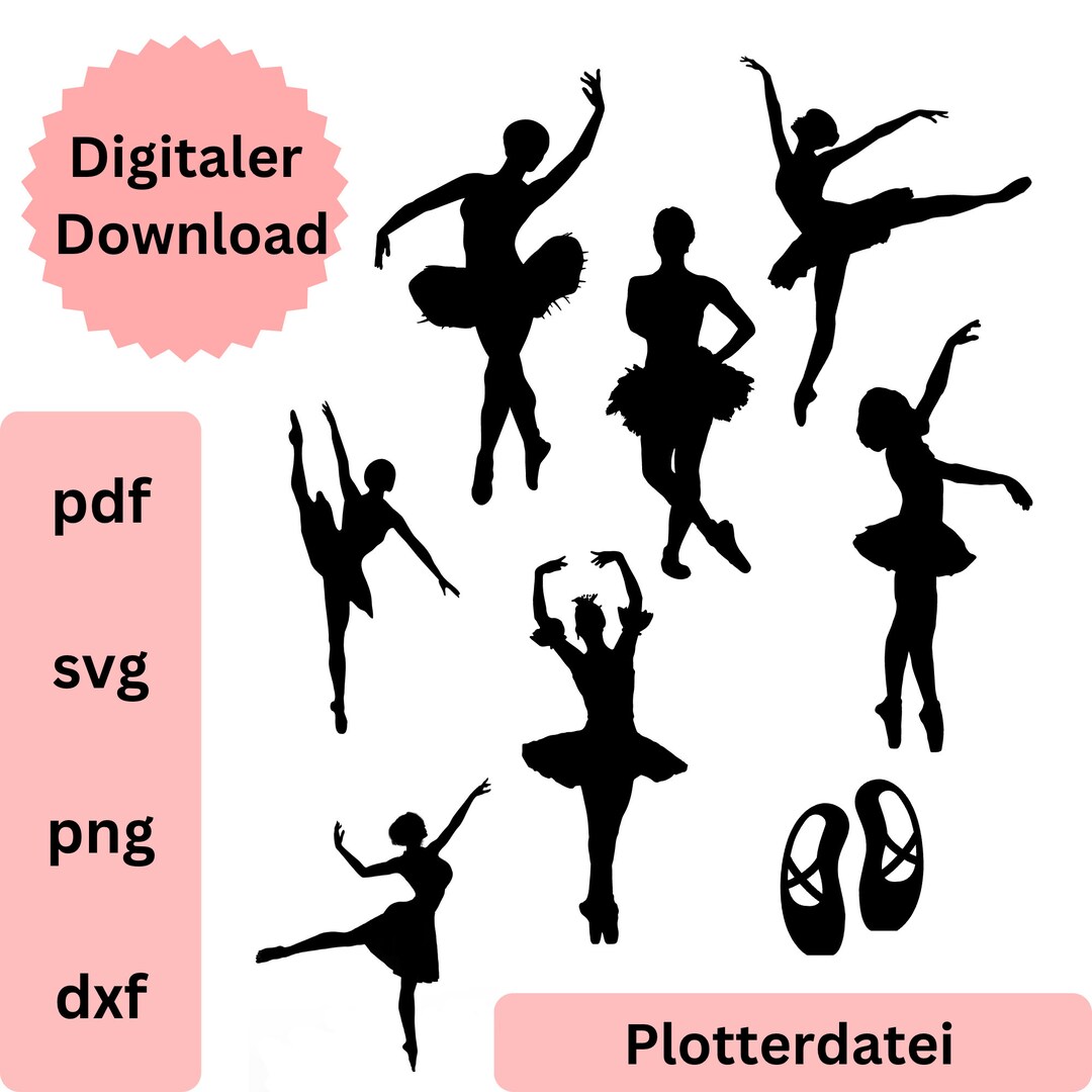 Plotter File Ballet Digital Download - Etsy