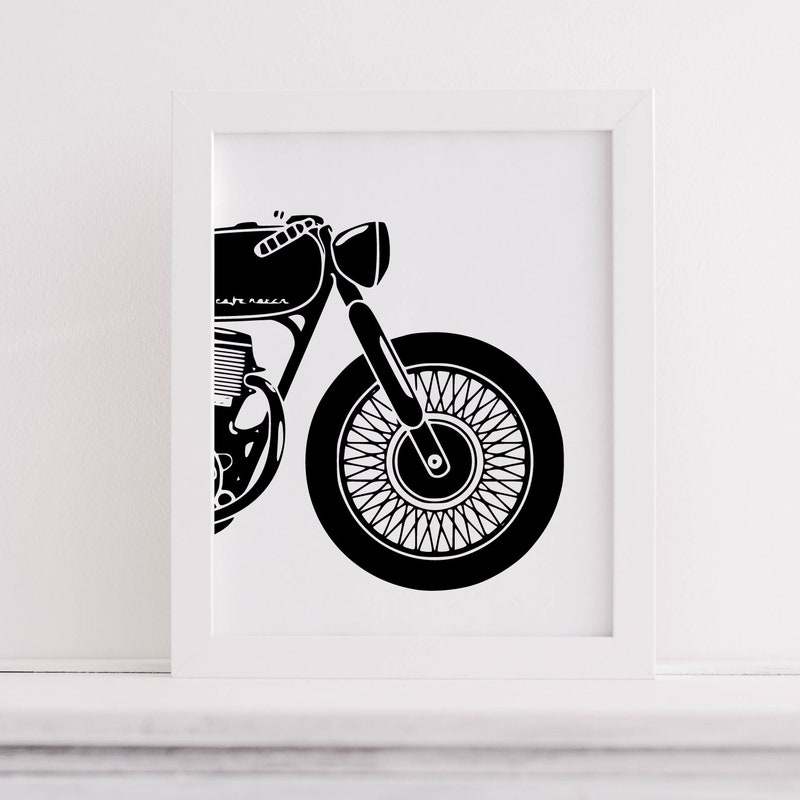 Motorcycle Poster - Etsy