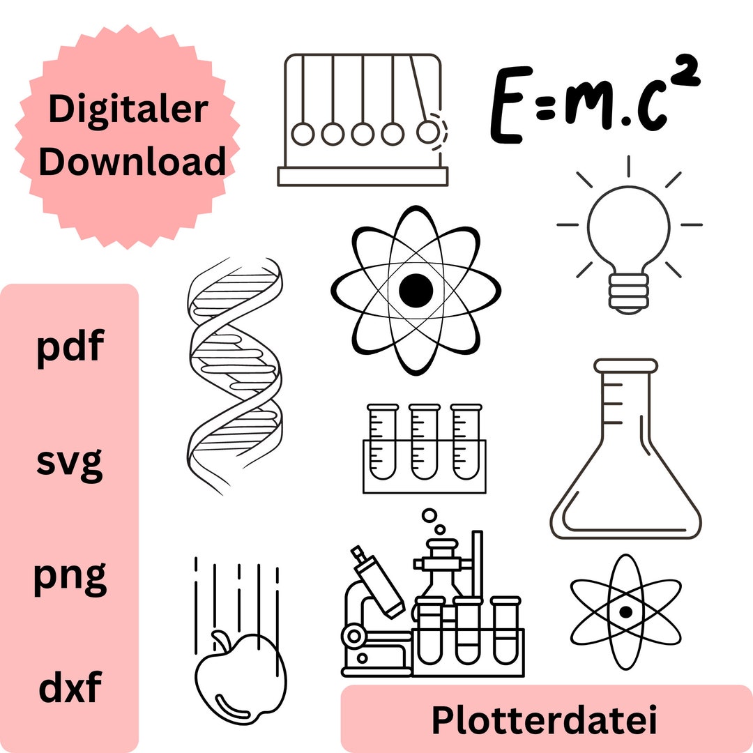 Plotter File Science Digital Download - Etsy