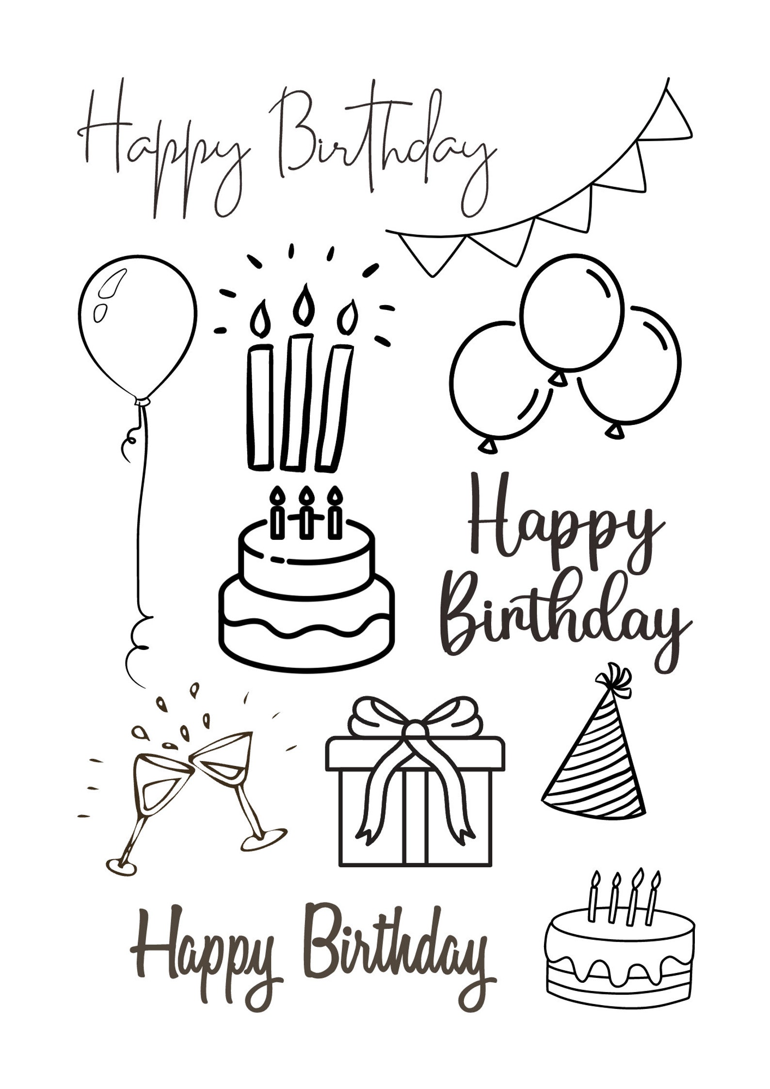Plotter File Birthday Digital Download - Etsy