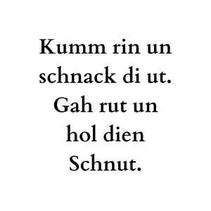 Low German Sayings as a Poster to Print Out Yourself - Etsy